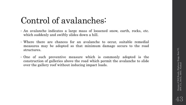 DESIGN OF HILL ROADS AND ITS ALIGNMENT.pptx | Weather | Science