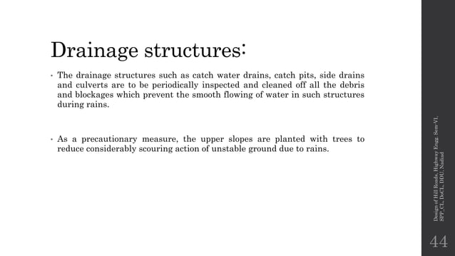 DESIGN OF HILL ROADS AND ITS ALIGNMENT.pptx | Weather | Science