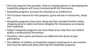 Design of hospitality program | PPTX