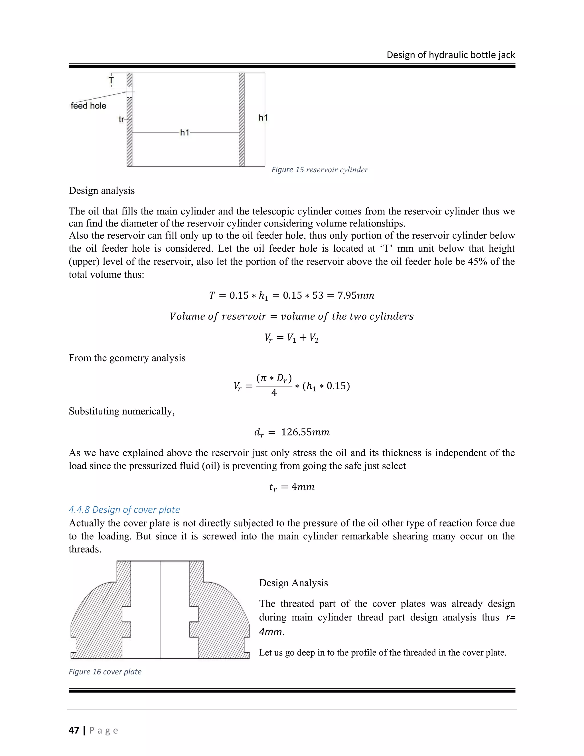 Design of hydraulic bottle jack | PDF