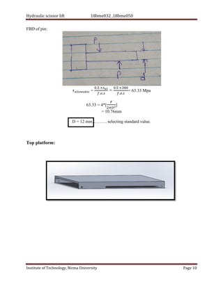 Design of Hydraulic Scissor lift.pdf