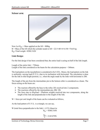Design of Hydraulic Scissor lift.pdf