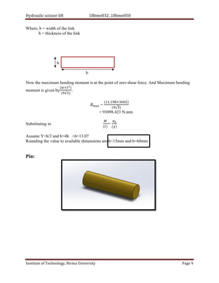 Design of Hydraulic Scissor lift.pdf