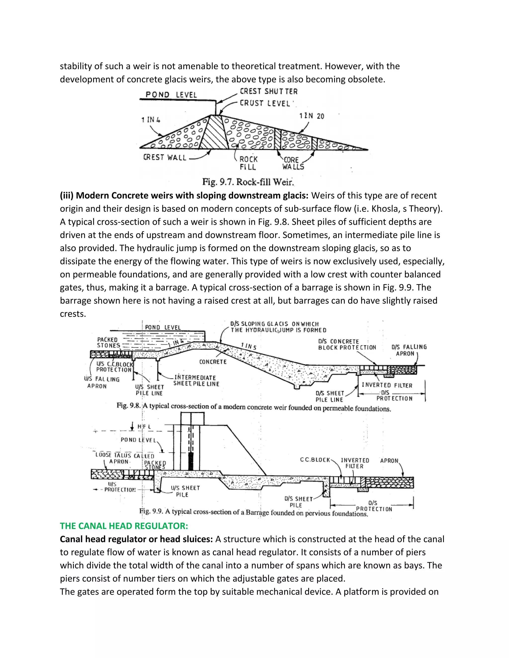 Design of hydraulic structures ce 413 | PDF