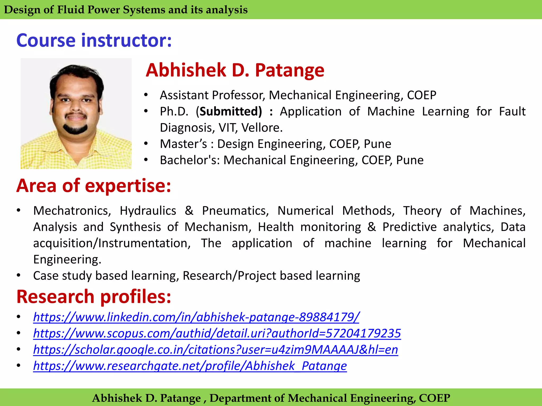 Design of Fluid Power Systems and its analysis (Hydraulics and Pneumatics circuit design) | PPTX