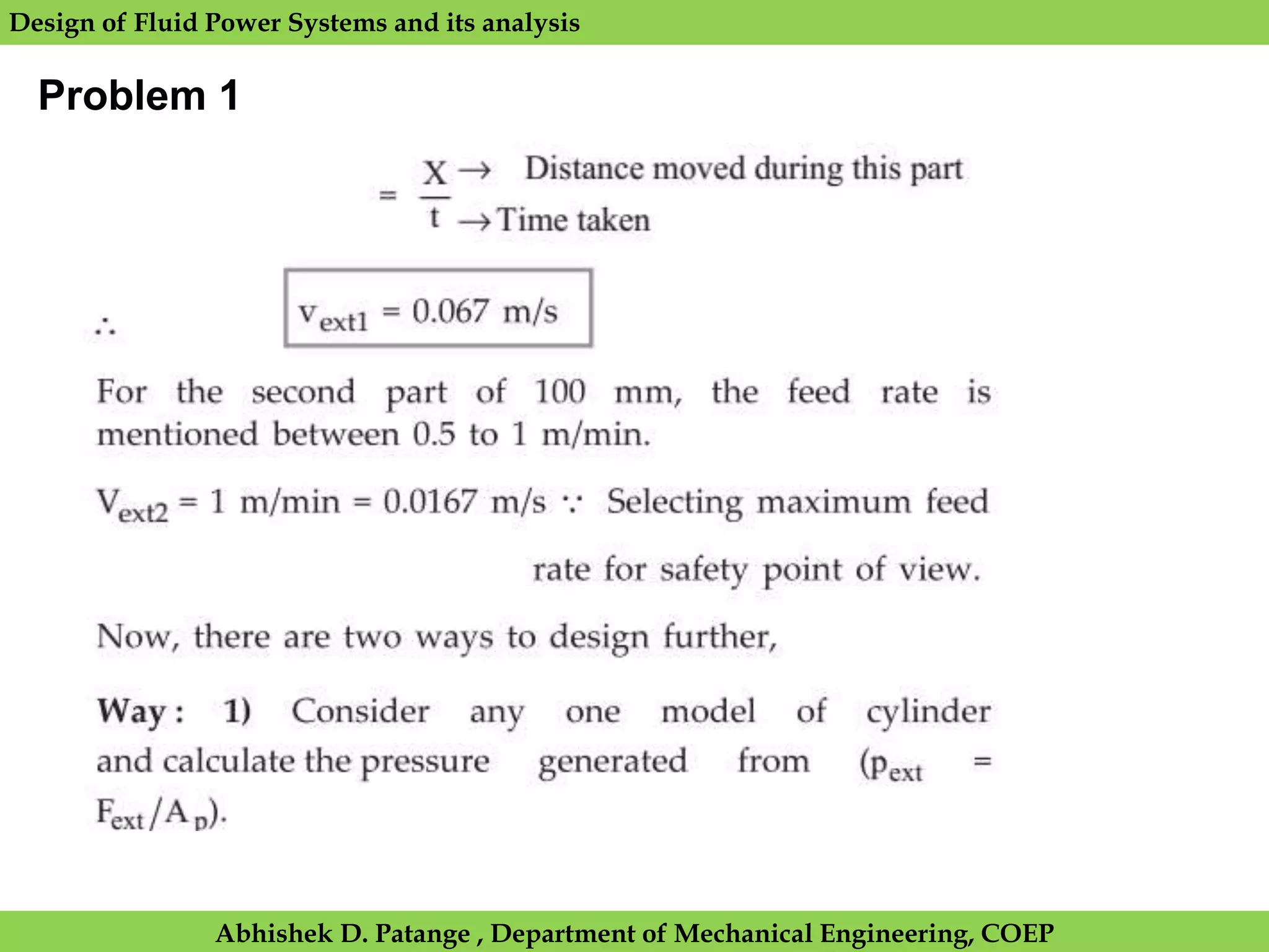 Design of Fluid Power Systems and its analysis (Hydraulics and Pneumatics circuit design) | PPTX