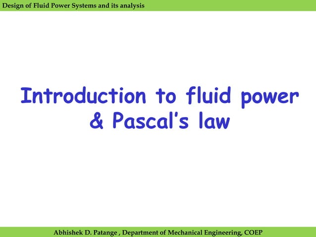 Design of Fluid Power Systems and its analysis (Hydraulics and Pneumatics circuit design) | PPTX ...