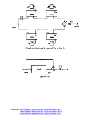 Design of iir notch filters and narrow and wide band filters | PDF