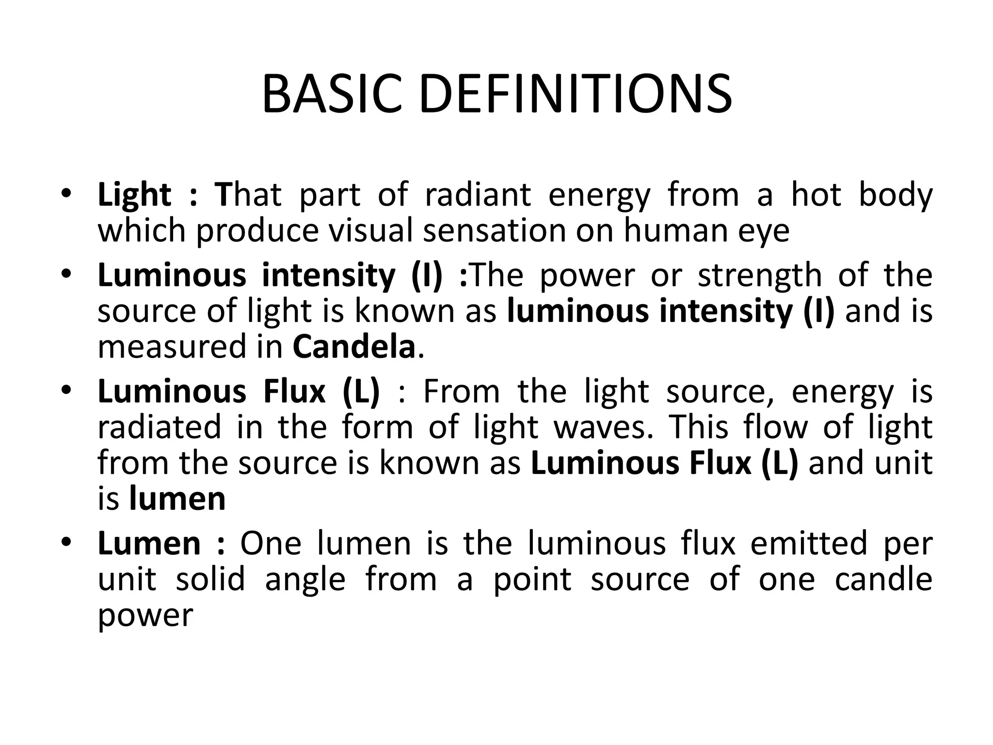 Design Of Illumination Systems, Laws and Methods | PDF