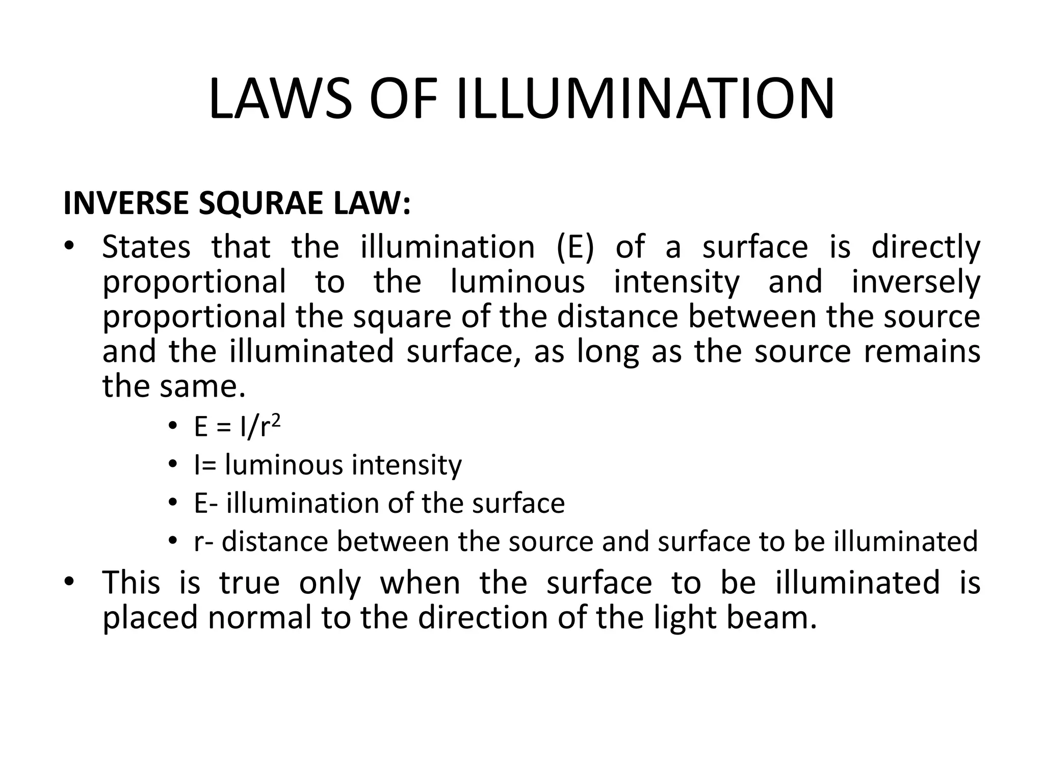Design Of Illumination Systems, Laws and Methods | PDF
