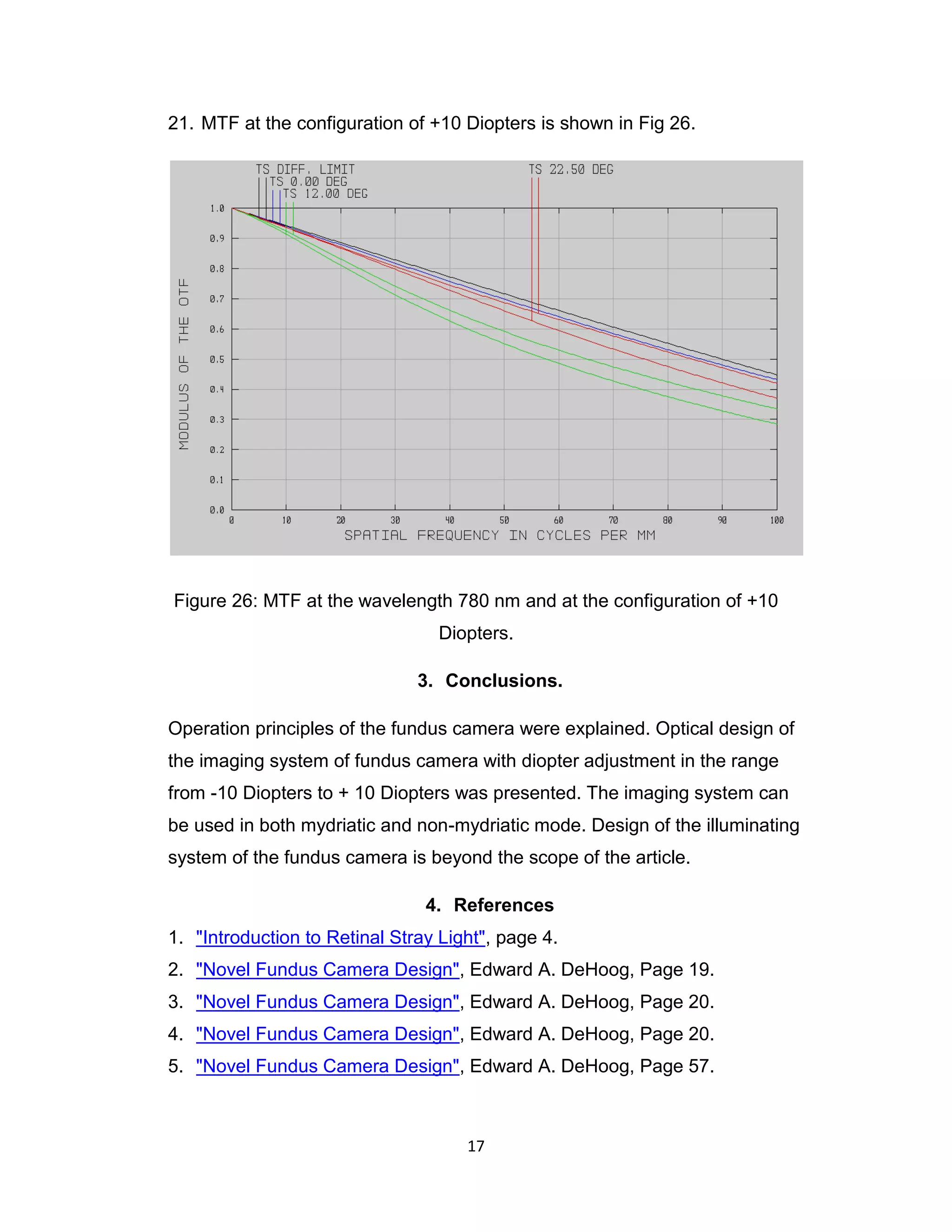 Design of imaging system of fundus camera | PDF