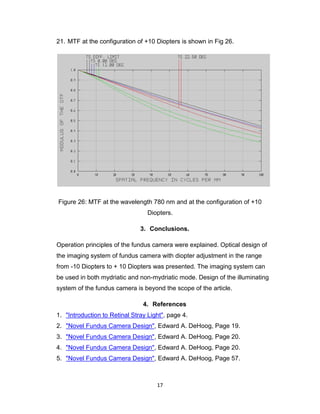 Design of imaging system of fundus camera | PDF