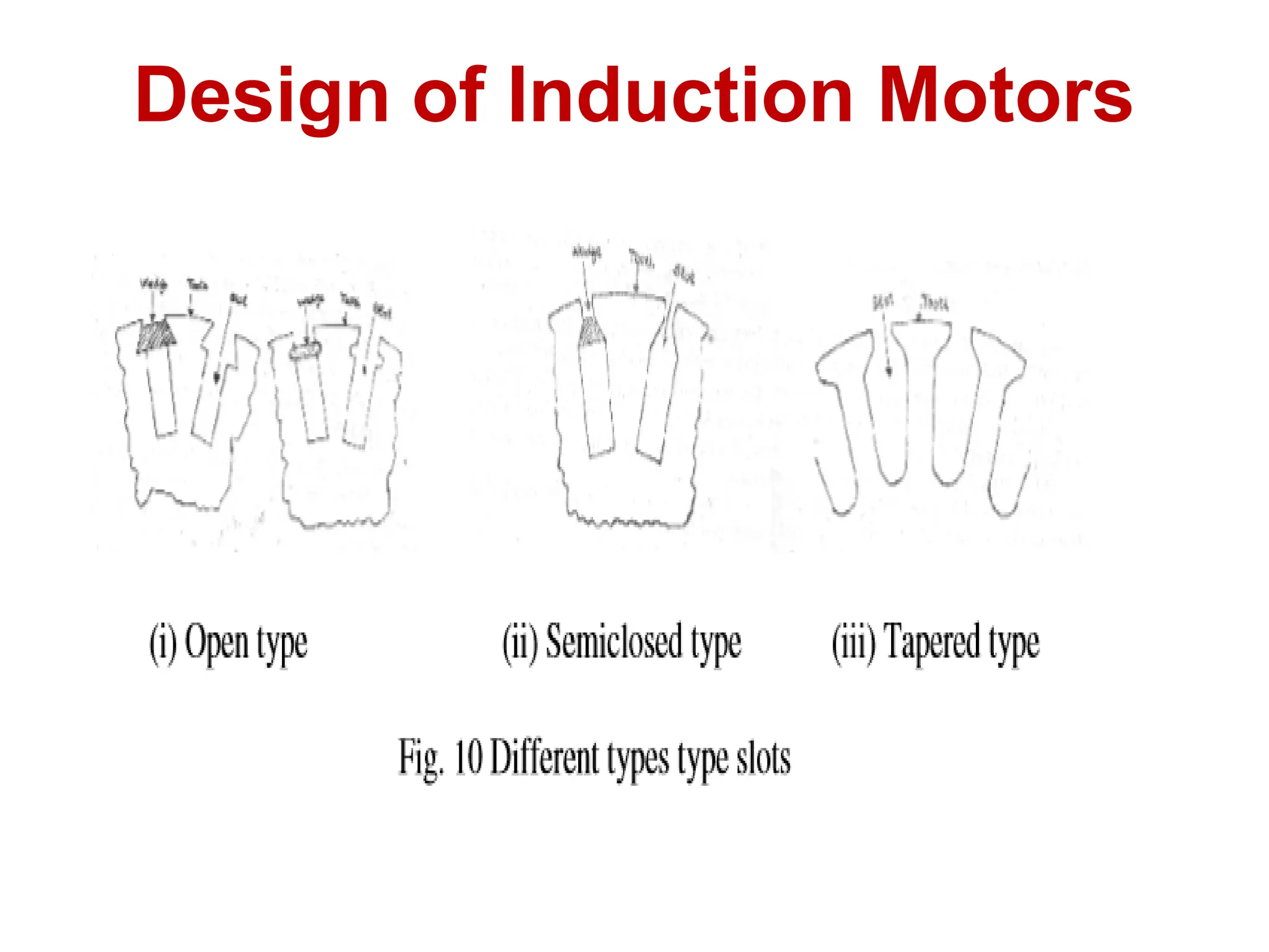 Design of Induction Motors with construction | PDF