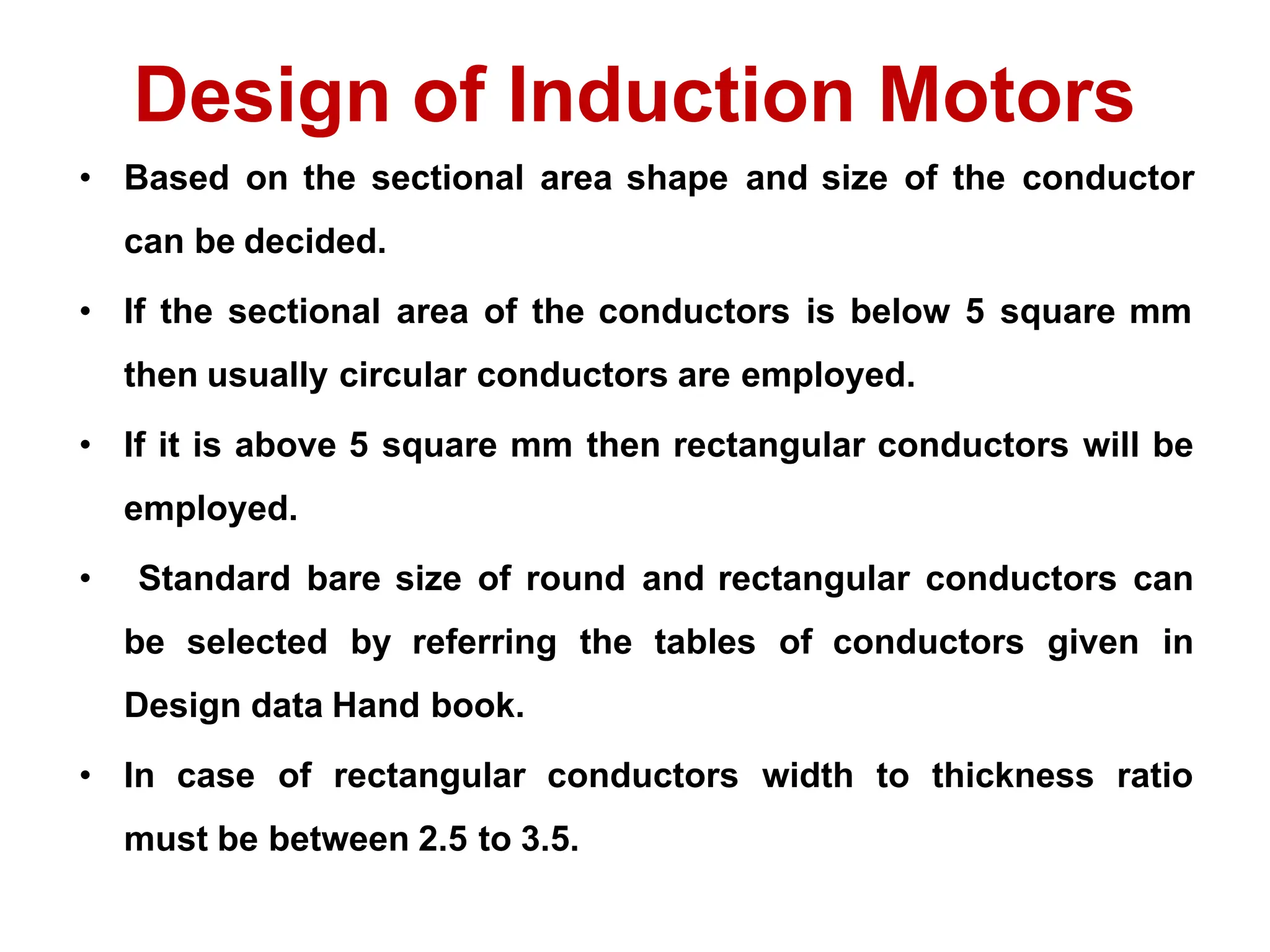 Design of Induction Motors with construction | PDF