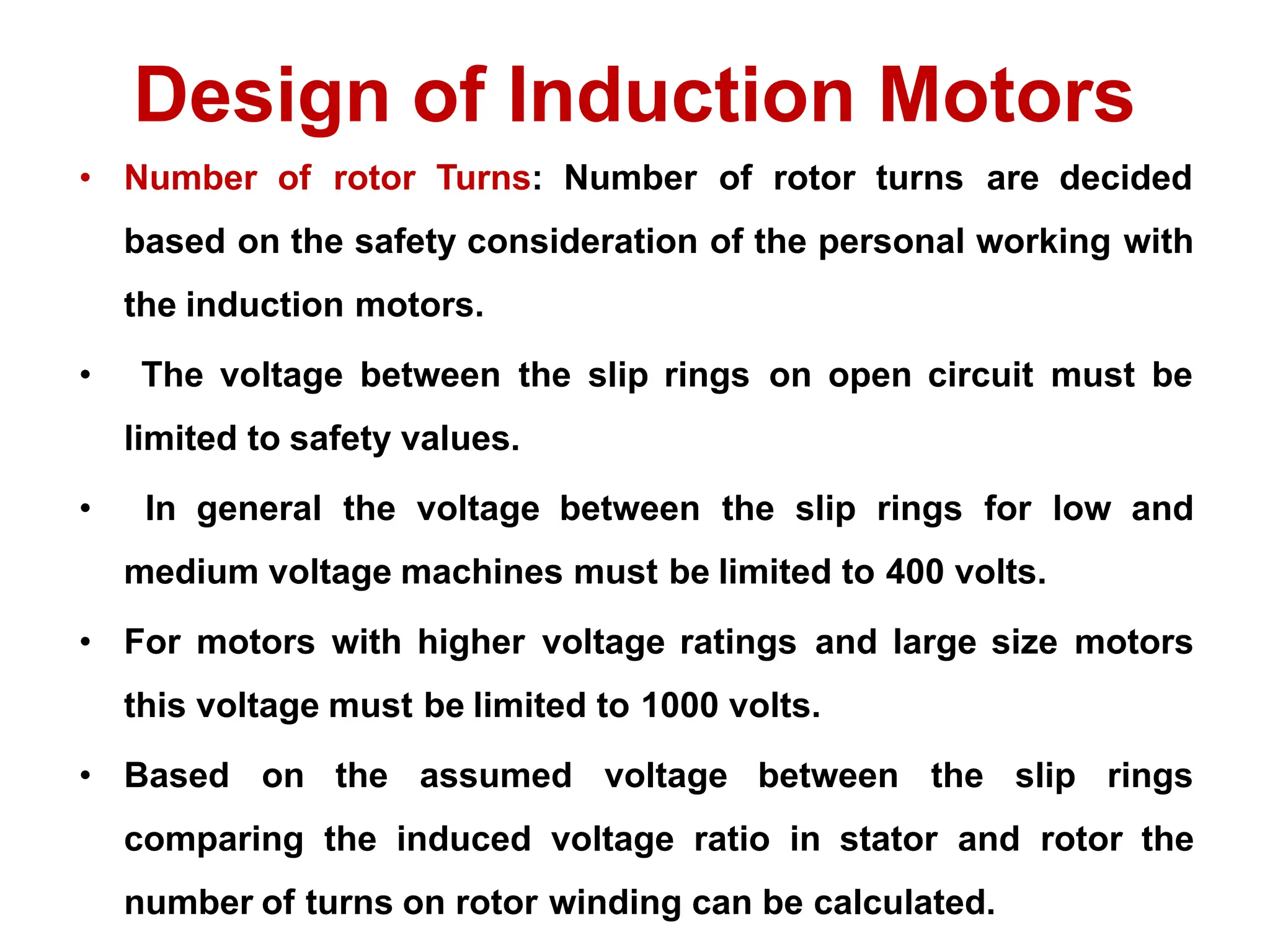 Design of Induction Motors with construction | PDF