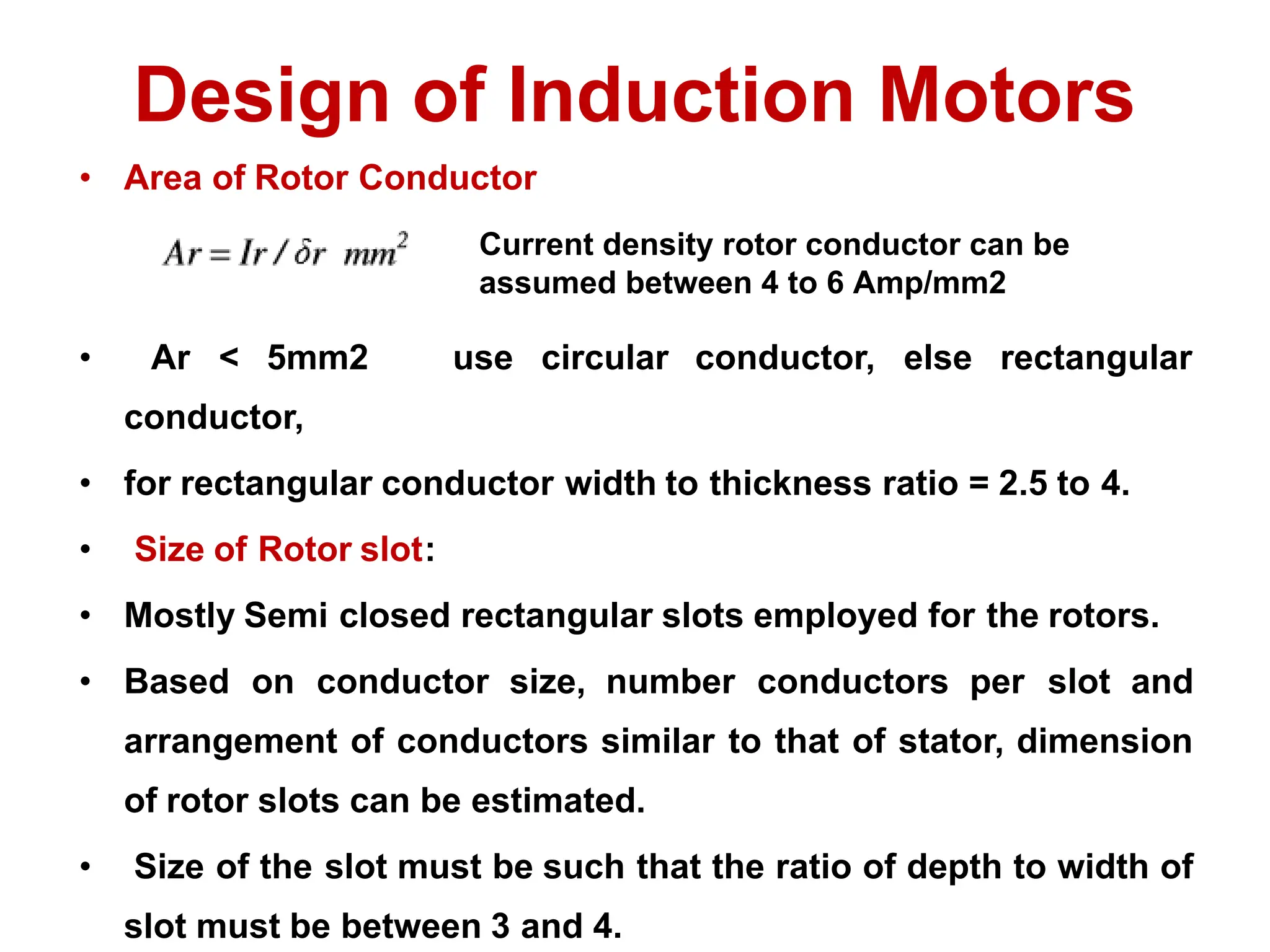 Design of Induction Motors with construction | PDF