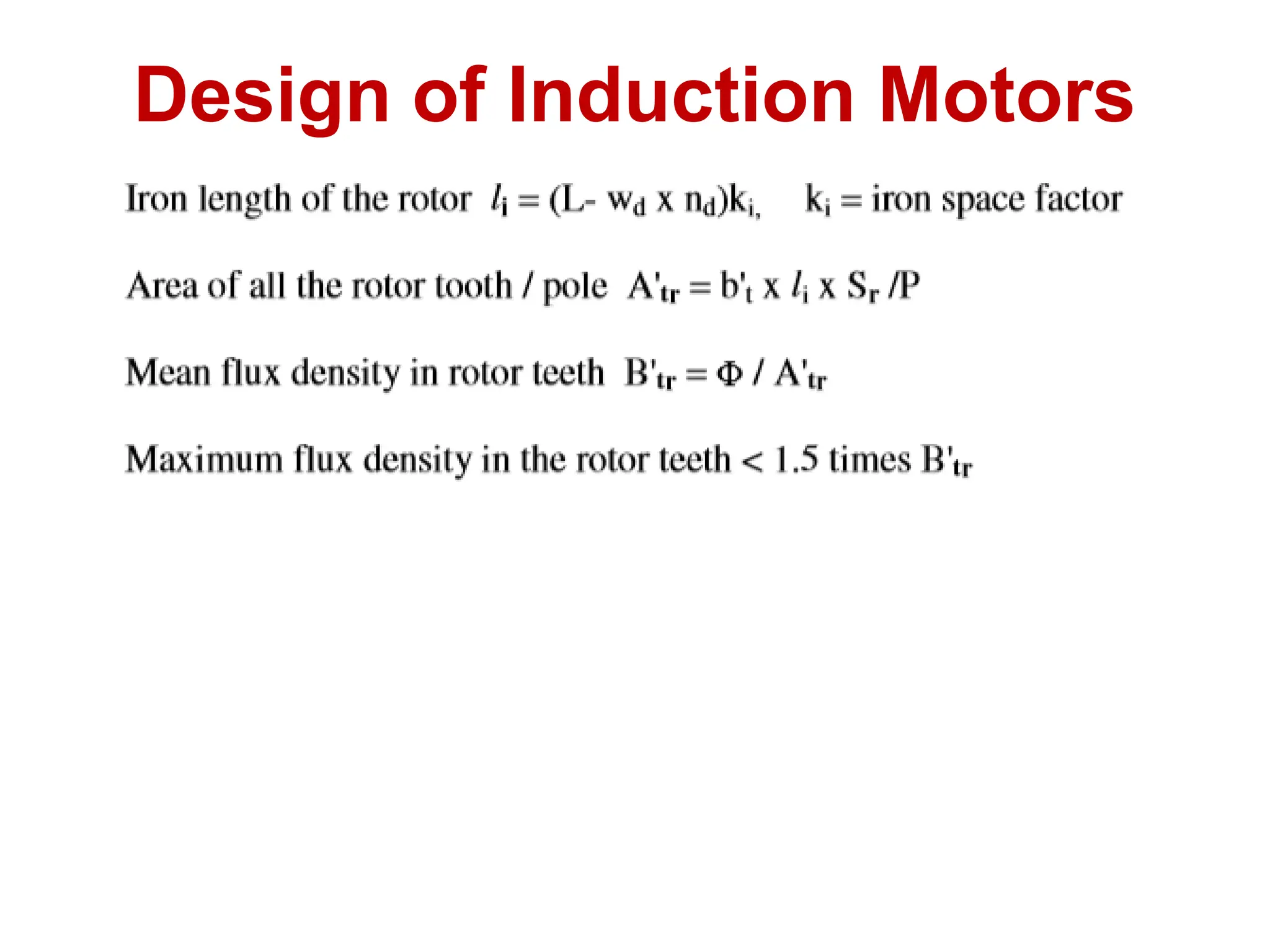 Design of Induction Motors with construction | PDF