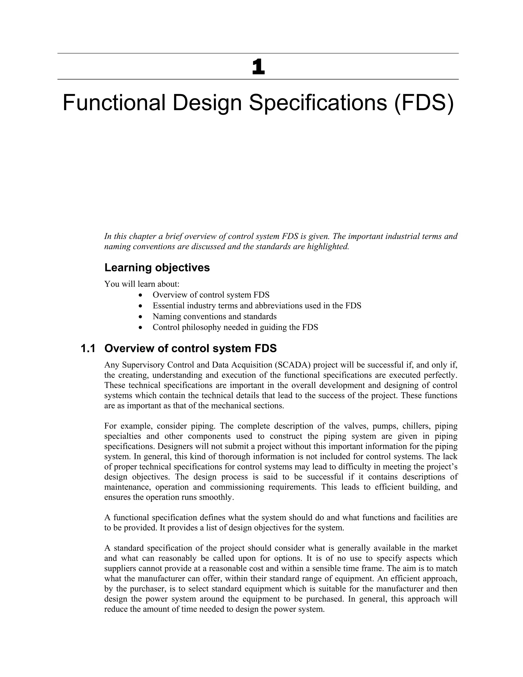 Design of Industrial Automation Functional Specifications for PLCs, DCs ...