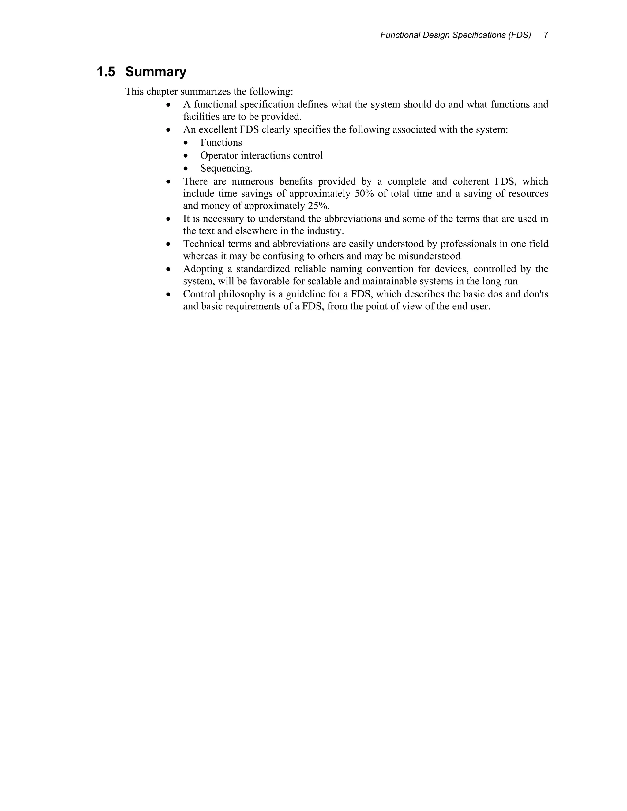 Design of Industrial Automation Functional Specifications for PLCs, DCs ...