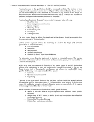 Design of Industrial Automation Functional Specifications for PLCs, DCs ...