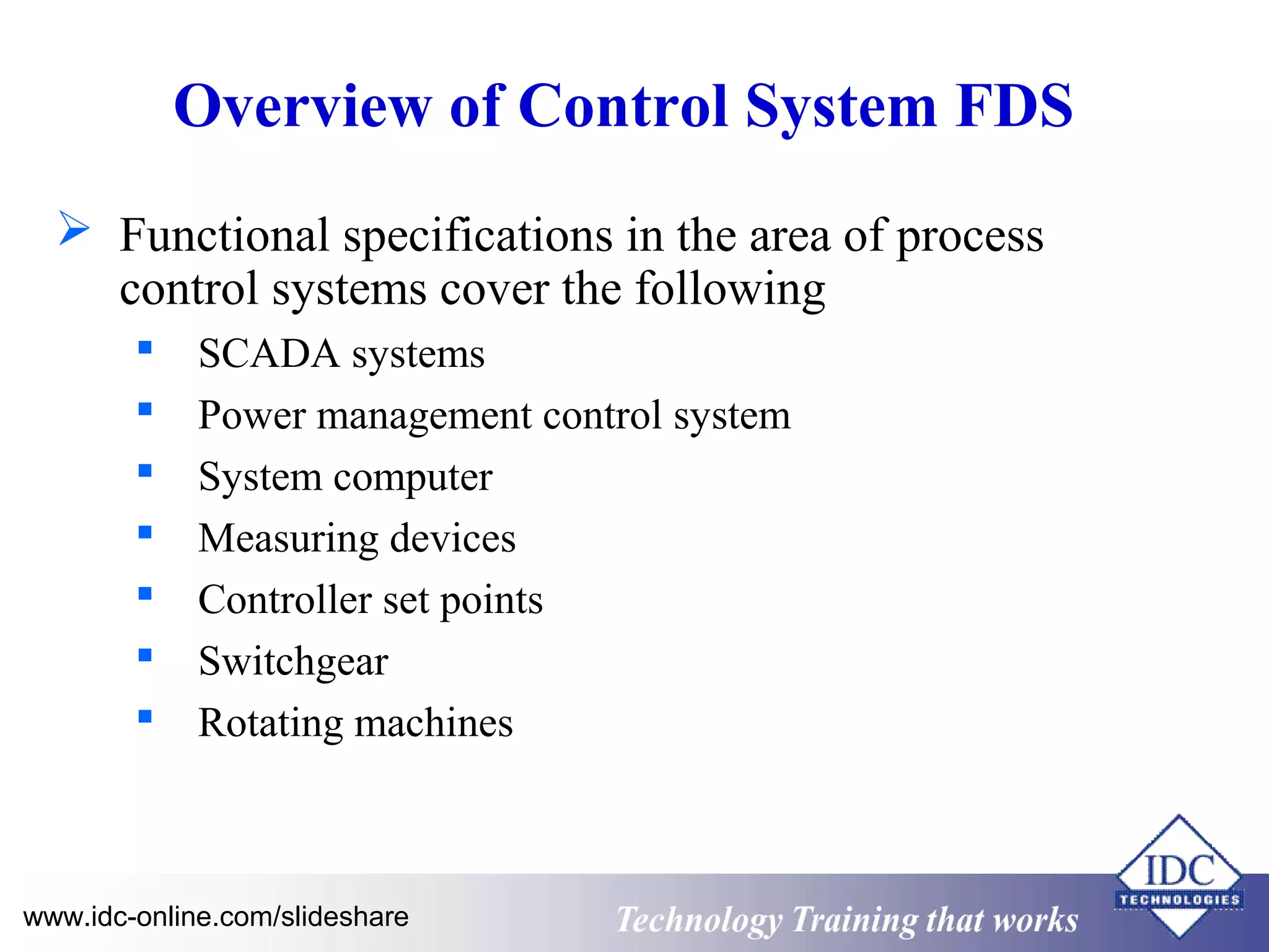 Design of Industrial Automation Functional Specifications for PLCs ...
