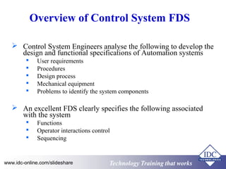 Design of Industrial Automation Functional Specifications for PLCs ...