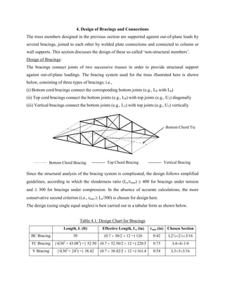 Design of Industrial truss, mechanism of truss | PDF