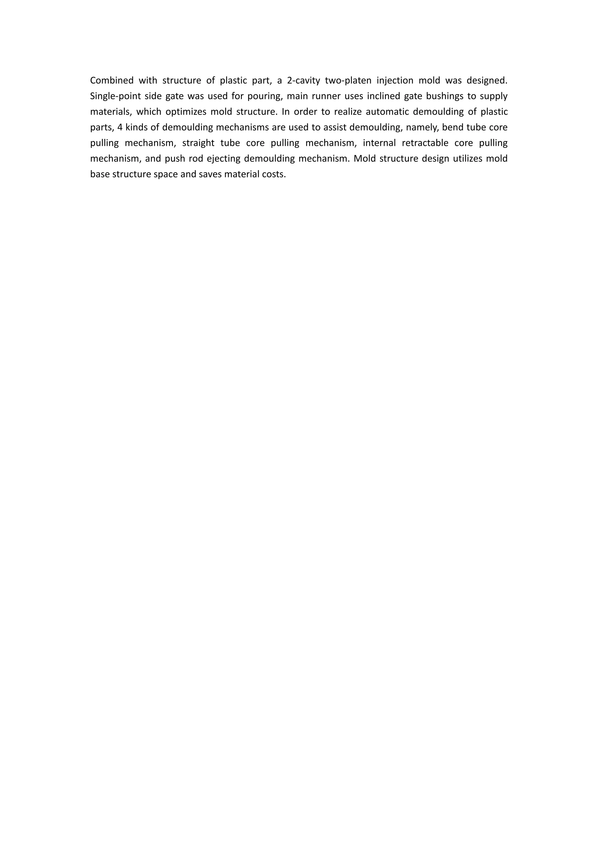 Design of injection mould for 135° elbow pipe of i | PDF
