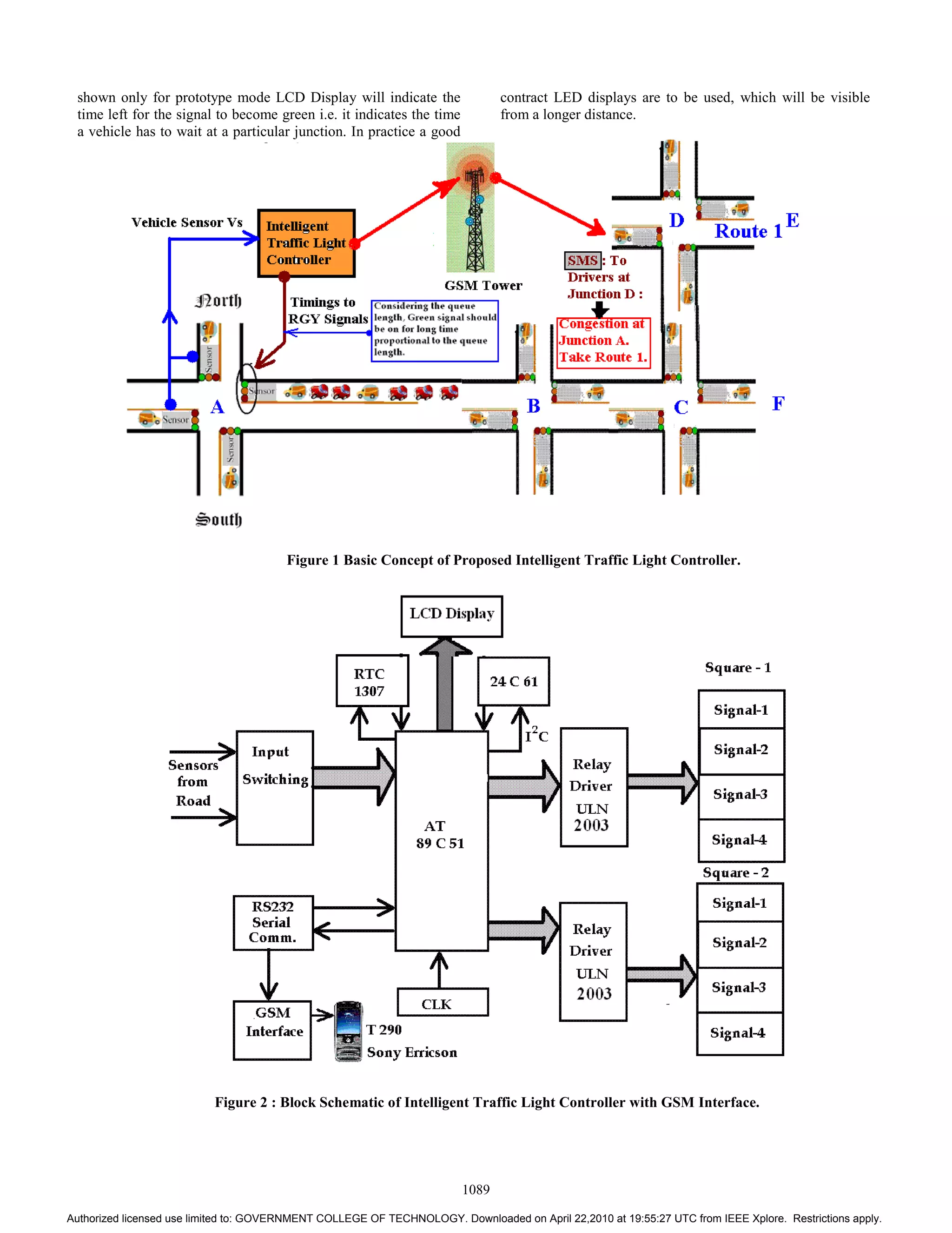 Design of intelligent traffic light controller using gsm & embedded system | PDF | Computing ...