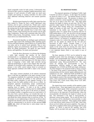 Design of intelligent traffic light controller using gsm & embedded system | PDF