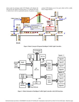 Design of intelligent traffic light controller using gsm & embedded system | PDF