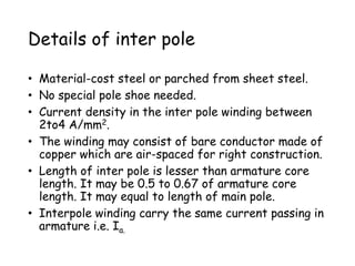 Design of inter poles | PPTX