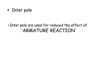 Design of inter poles | PPTX