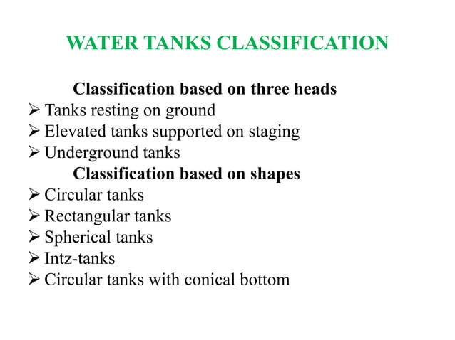 Design of intz tank short ppt | PPTX | Civil Engineering Industry ...
