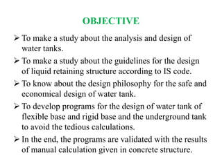 Design of intz tank short ppt | PPTX