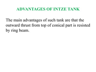 Design of intz tank short ppt | PPTX | Civil Engineering Industry ...