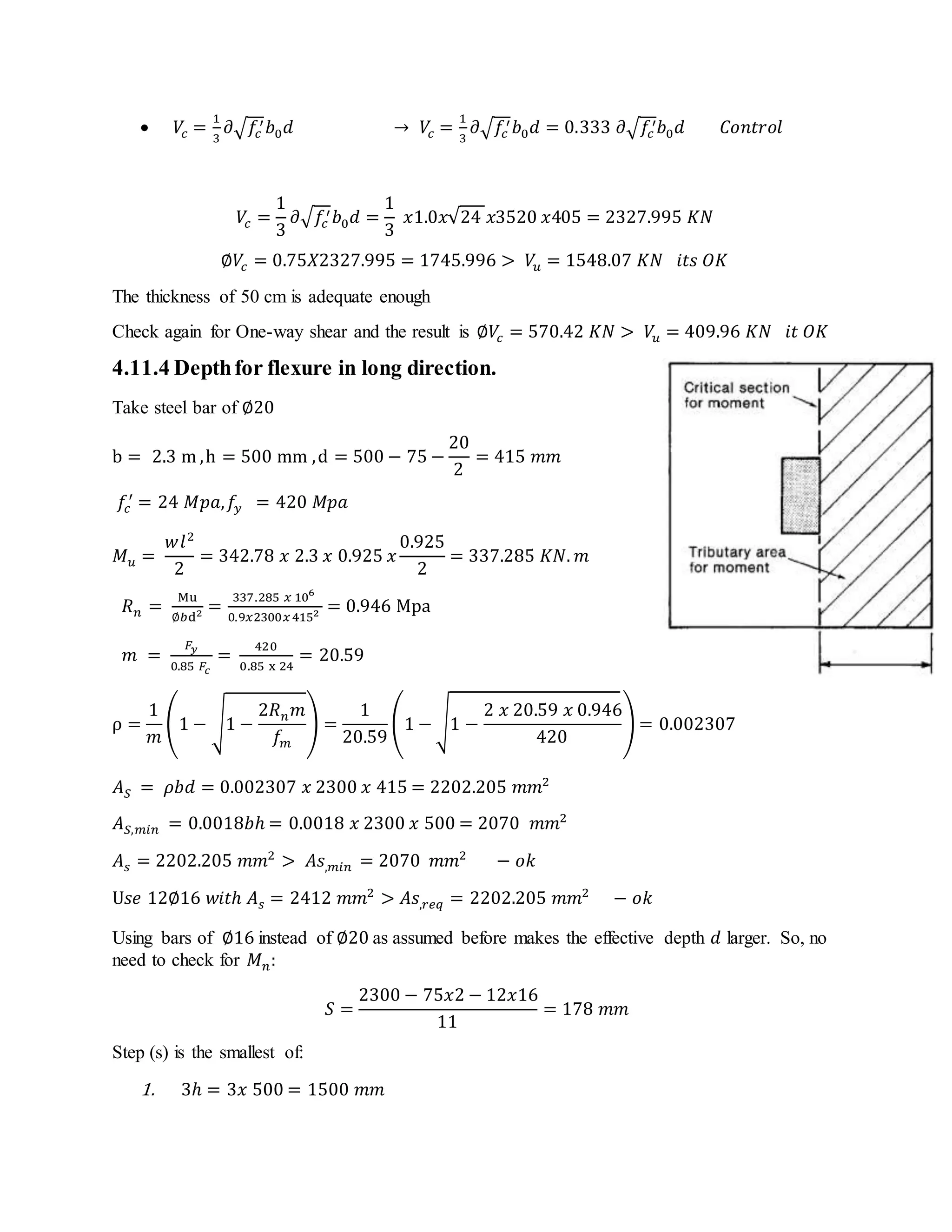 Design of isolated footing by ACI code | DOCX