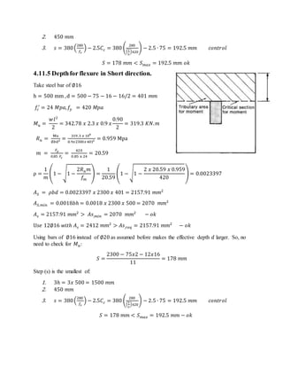 Design of isolated footing by ACI code | DOCX