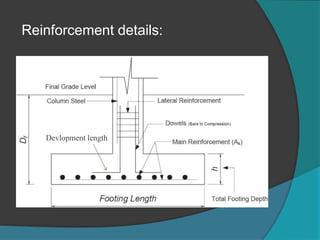 Design of isolated foundation types of isolated foundation | PPTX