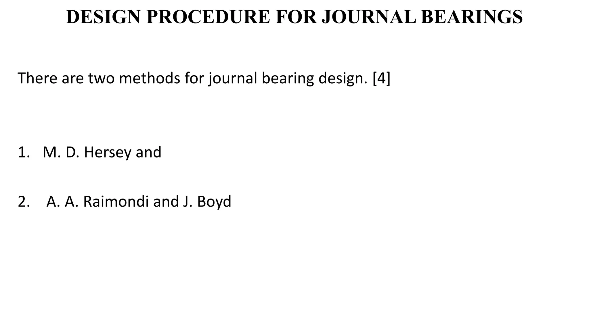 Design of journal bearings | PPTX