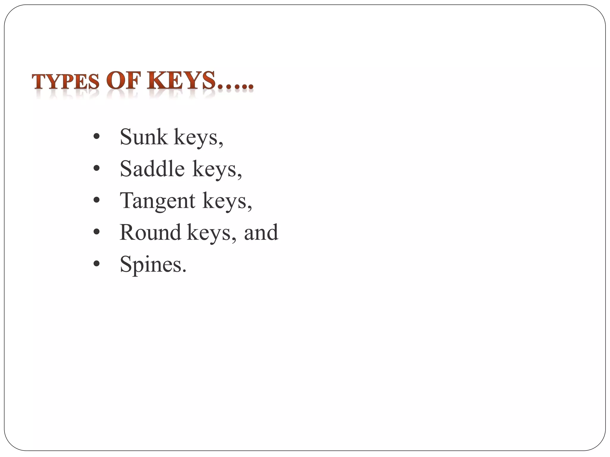 Design of keys | PPTX
