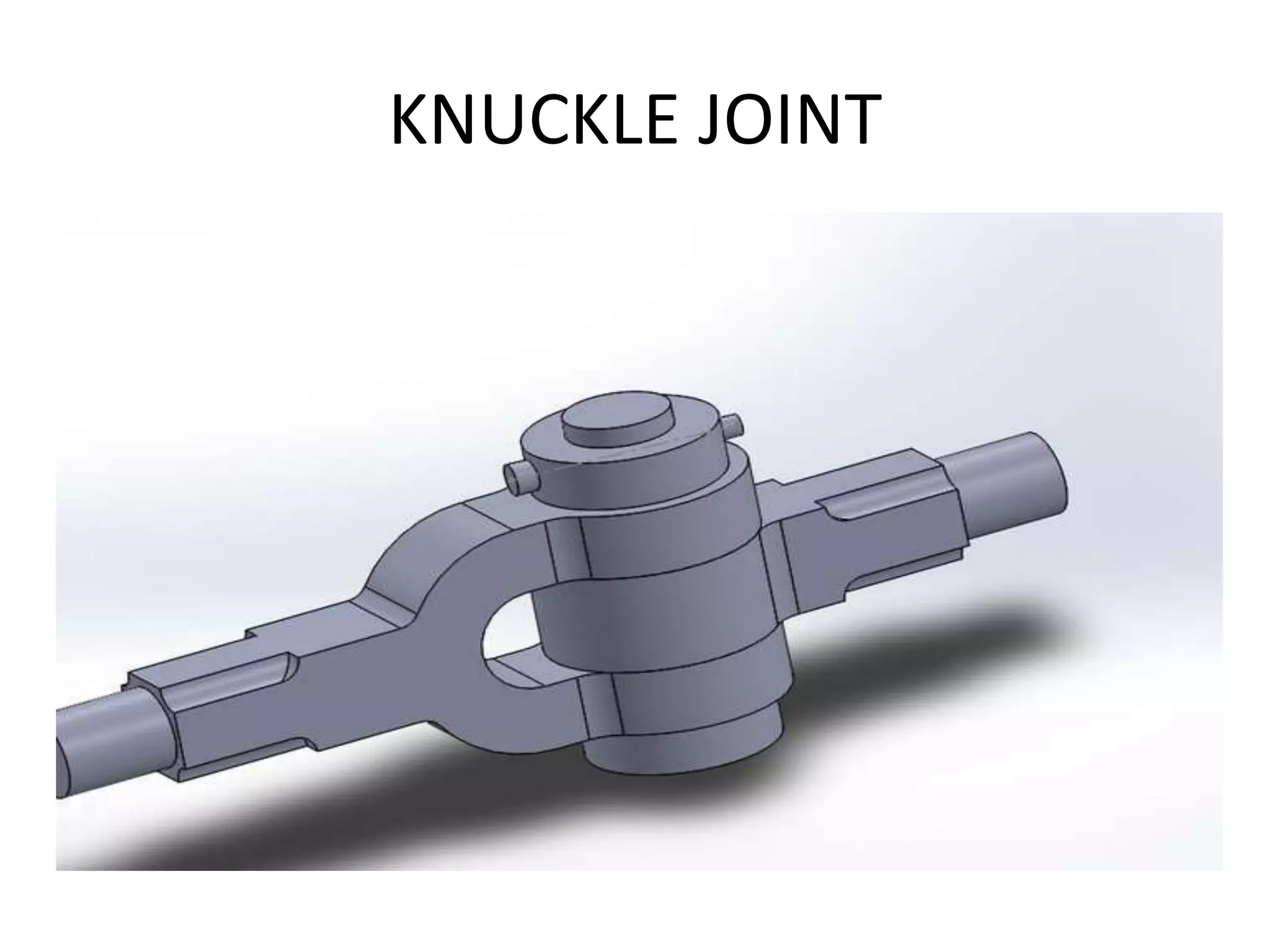 Design of knuckle joint (machine design & industrial drafting ) | PPTX