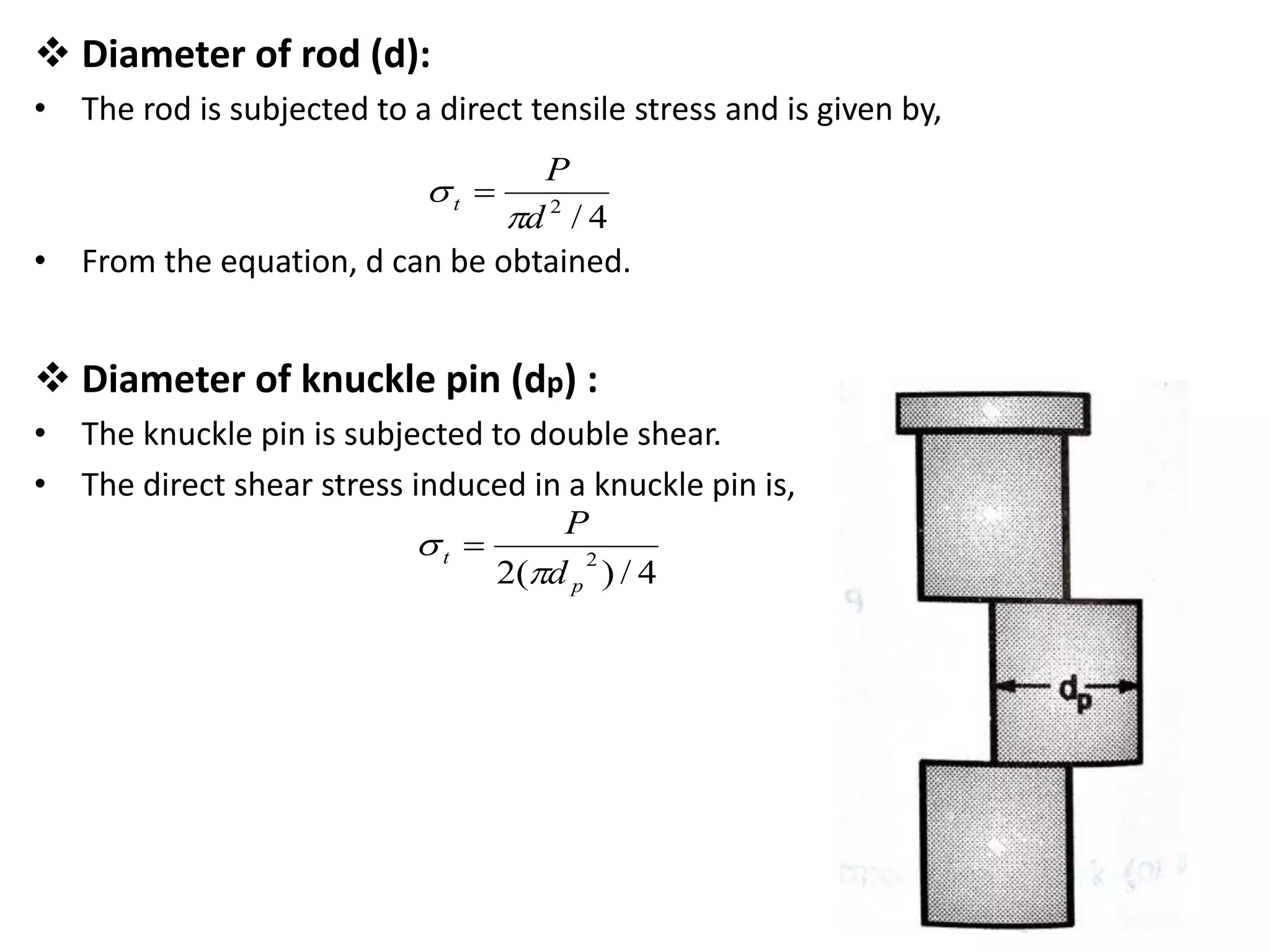 Design of knuckle joint (machine design & industrial drafting ) | PPTX