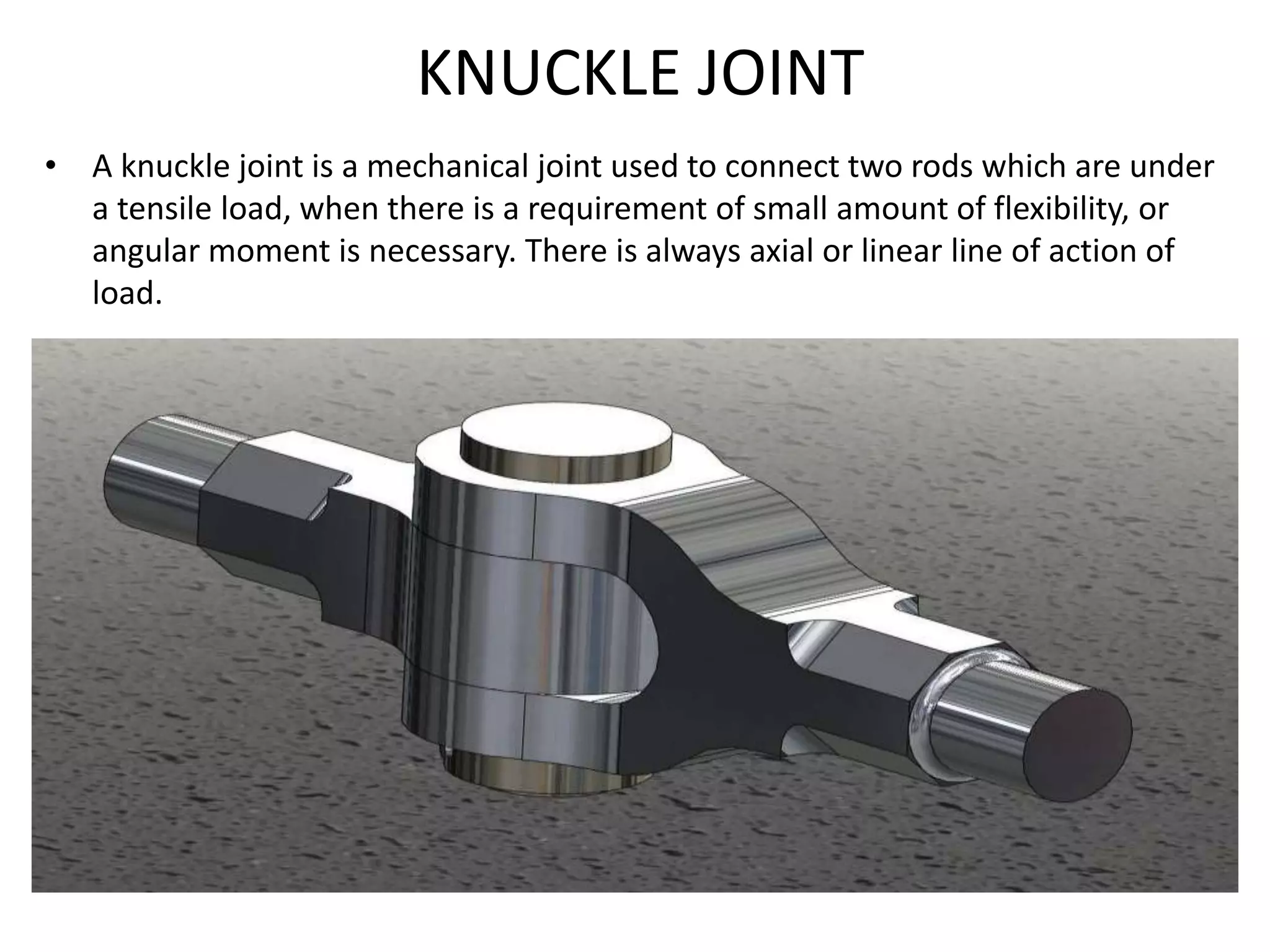 Design of knuckle joint (machine design & industrial drafting )