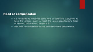 Design of Lead compensator by using Root locus.pptx
