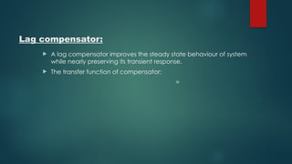 Design of Lead compensator by using Root locus.pptx