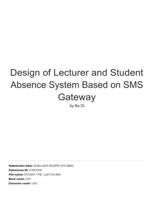 Design of Lecturer and Student Absence System Based on SMS Gateway.pdf