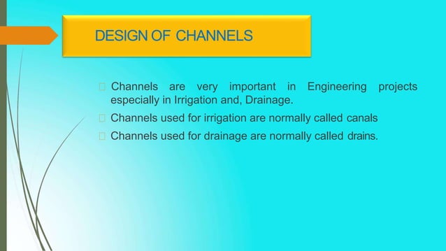 Design of Lined Channels.pptx