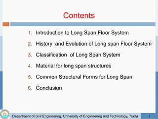 Design of long span floor system | PPTX