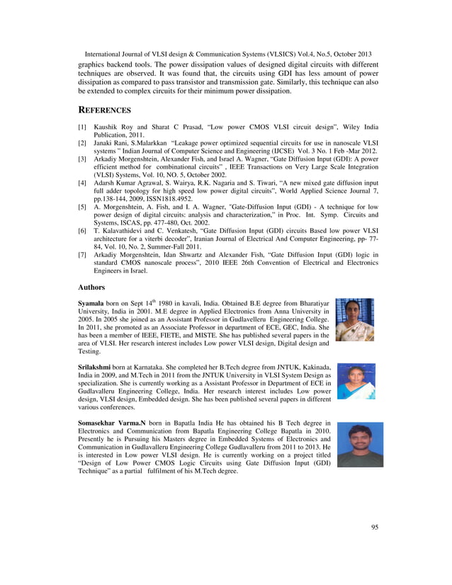 Design of low power cmos logic circuits using gate diffusion input (gdi) technique | PDF